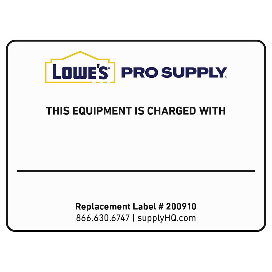 LPS Sourcing Blank Refrigerant ID Labels - 200910 | Lowe's Pro Supply