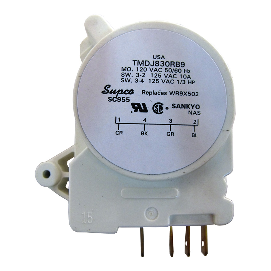 GE Energy Saving Defrost Timer Replaces GE WR9X387,WR9X502 - 260360 ...