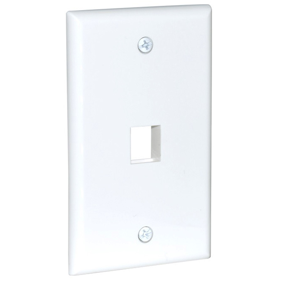 Newhouse Quickport Single-Port Wall Plate White 5 Pack - 349211 | Lowe ...