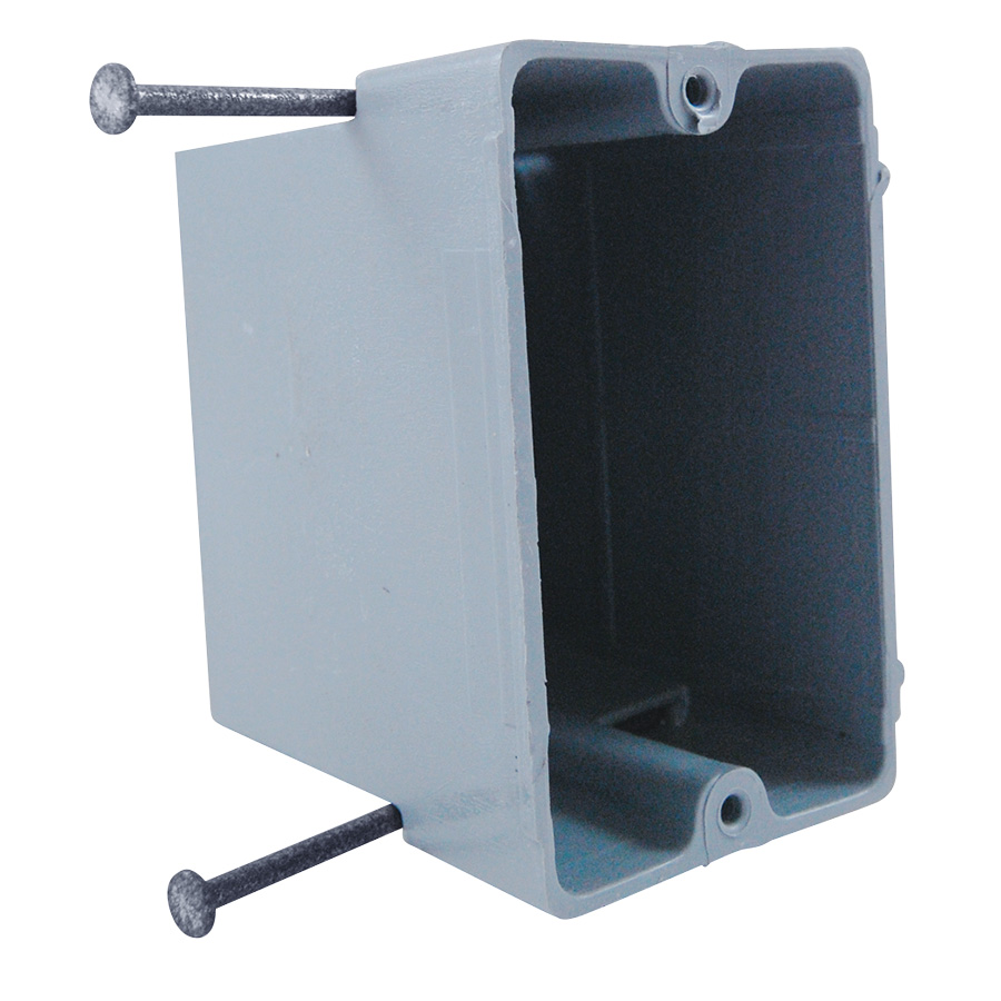 Thomas & Betts Nail-In PVC Single Gang Work Box - 352105 | Lowe's Pro ...