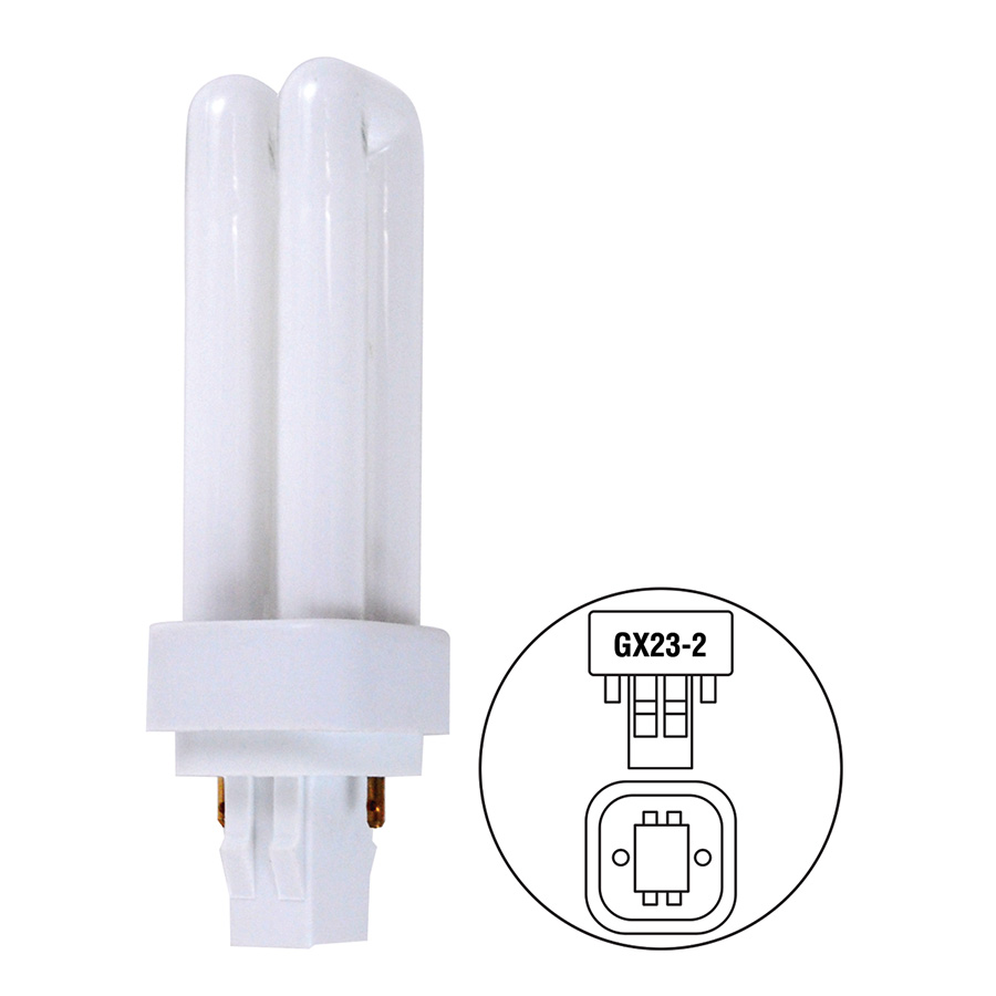 SunSet Lighting 13W Quad CFL Bulb GX23-2 Base 4100K - 410463 | Lowe's Pro Supply
