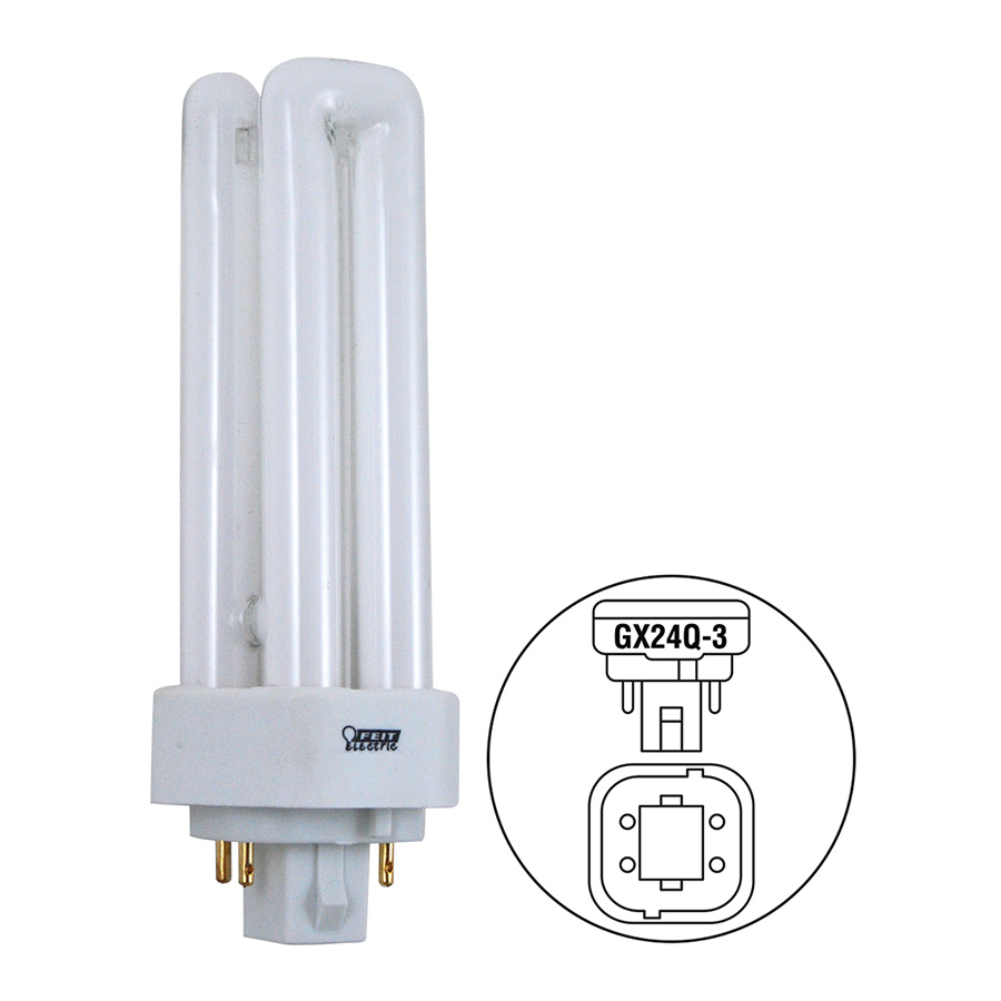 Feit Electric 26W Triple Tube CFL Bulb GX24Q-3 Base 2700K - 410726 | Lowe's Pro Supply