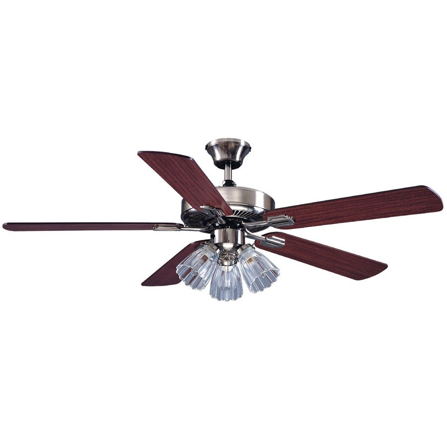 Classic Lamp Parts 52" 5-Blade Dual Mount Fan with LED Light Kit ...