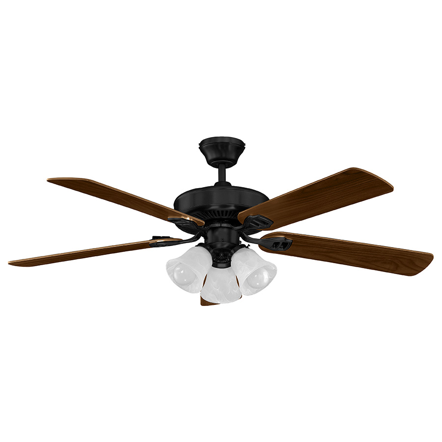 52-in 5-Blade Quick Connect Fan with LED Kit - Matte Black