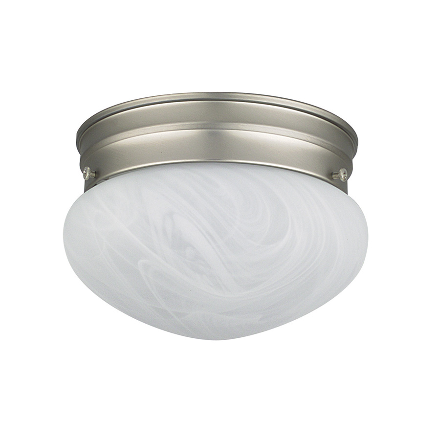 LPS Sourcing Mushroom Ceiling Fixture 1-Bulb Satin Nickel - 432030 ...