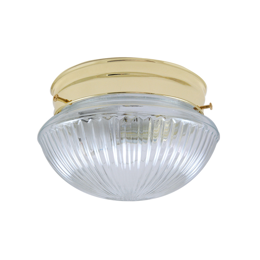 Classic Lamp Parts 6" Mushroom Ceiling Fixture Polished Brass - 432335 ...