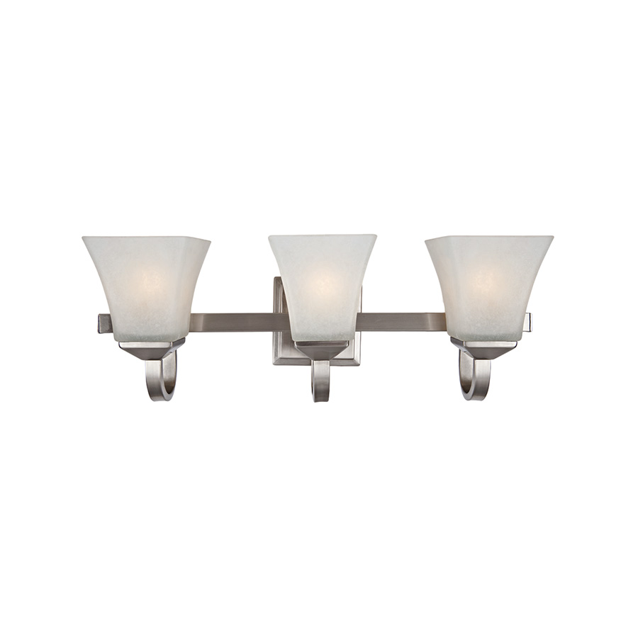 Design House Torino 3-Light Satin Nickel Vanity Fixture - 435603 | Lowe ...