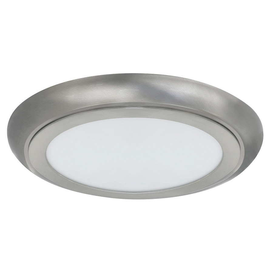 Feit Electric 13" LED Slim Dome Fixture Satin Nickel - 442338 | Lowe's ...