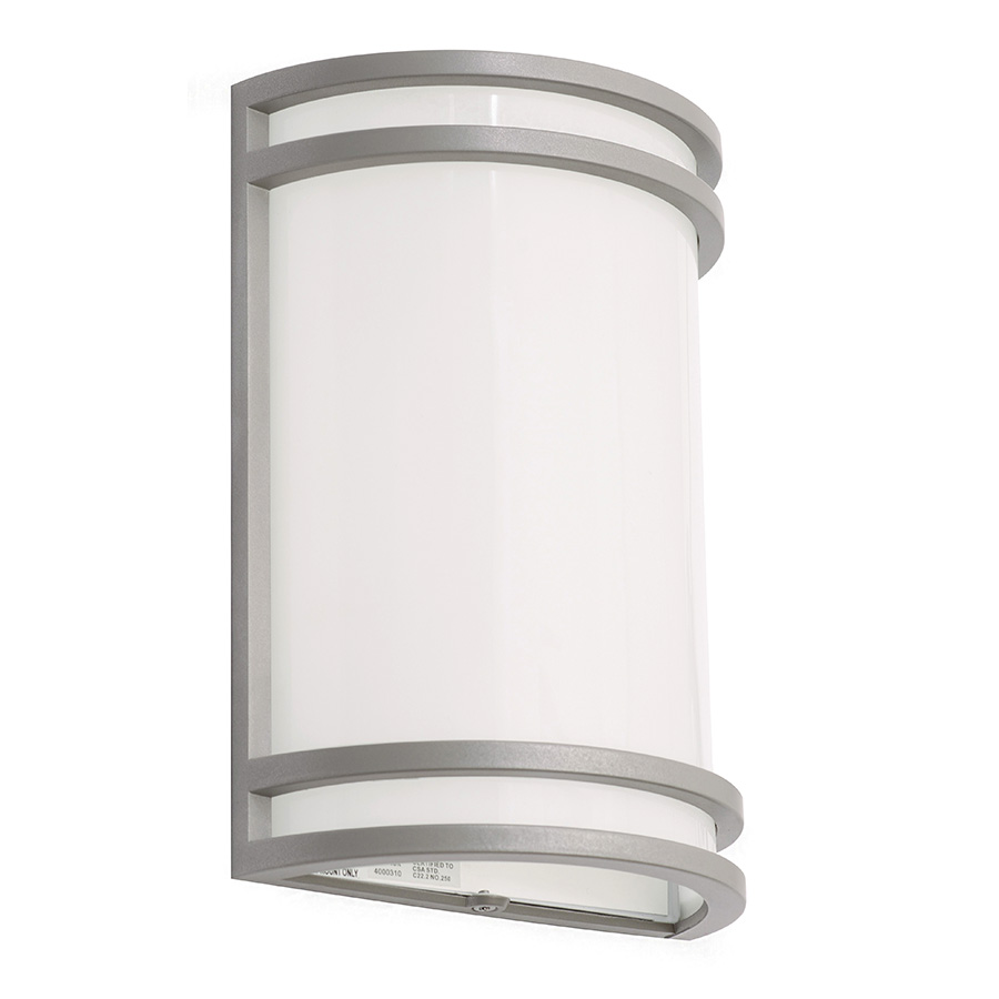 AFX Lighting Ventura Outdoor LED Sconce, Brushed Nickel, 3000K CCT ...