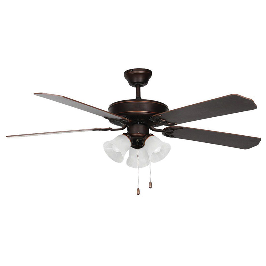 Classic Lamp Parts 52" 5-BLADE SN FAN W/3-LED LIGHT KIT - BRONZE ...