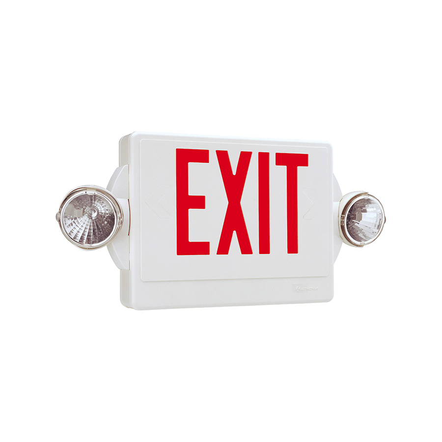 Lithonia Lighting 2-Head Red LED Exit/Emergency Combo - 446128 | Lowe's ...