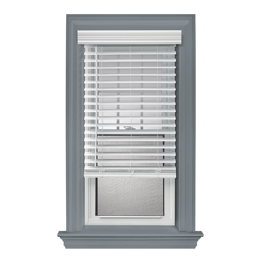 LPS Sourcing Cordless Faux Wood 2" Blind White 35" W x 72"L - 467735 ...