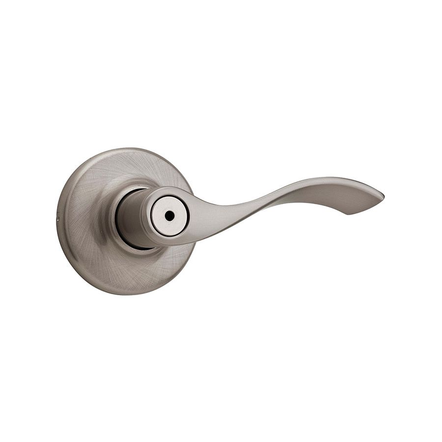 Kwikset Balboa Privacy Lever Satin Nickel - 558775 | Lowe's Pro Supply