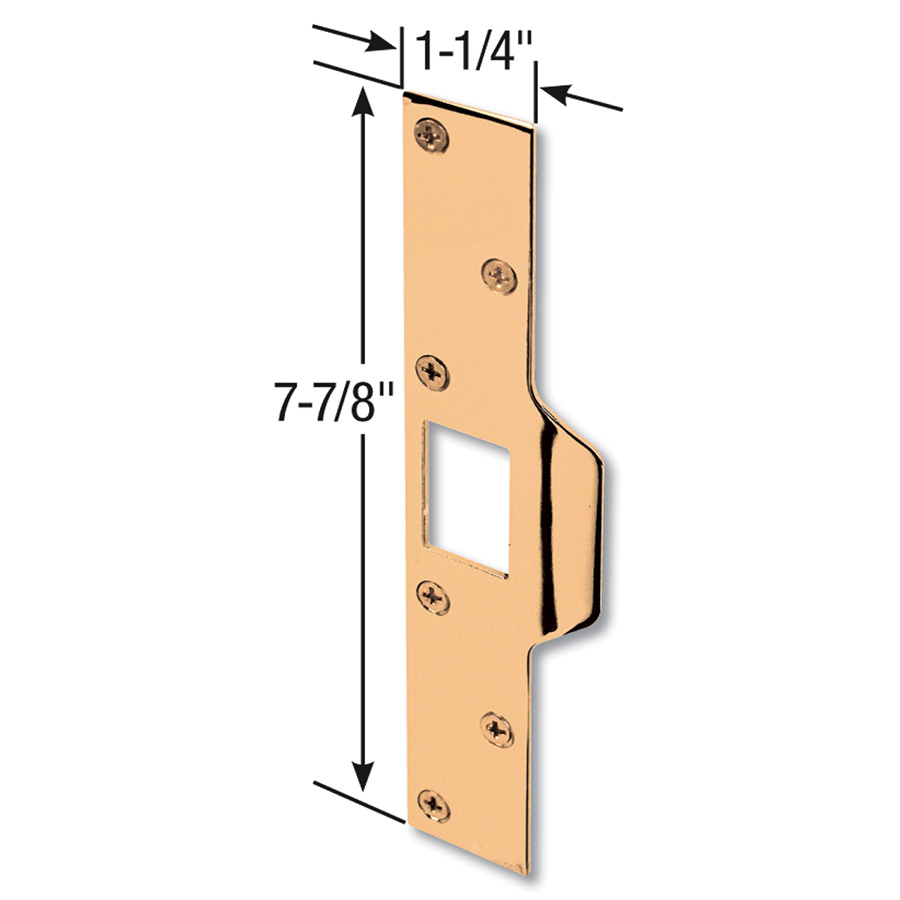 LPS Sourcing High Security Strike Plate Polished Brass - 570260 | Lowe ...