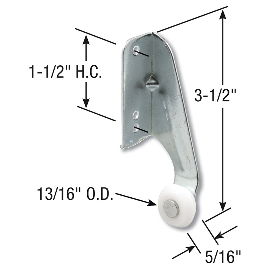 LPS Sourcing Drawer Rear Roller Left Hand - 642210 | Lowe's Pro Supply