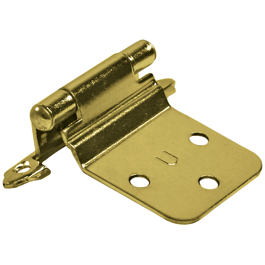 LPS Sourcing 1-1/2” Reverse Bevel Self-Closing Hinges Polished Brass ...