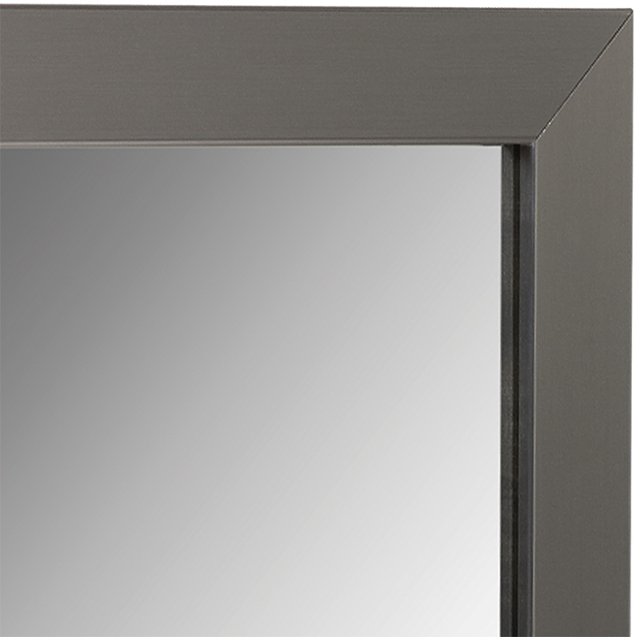 American Pride Framed Mirror with Brushed Nickel Frame 24" x 36 ...
