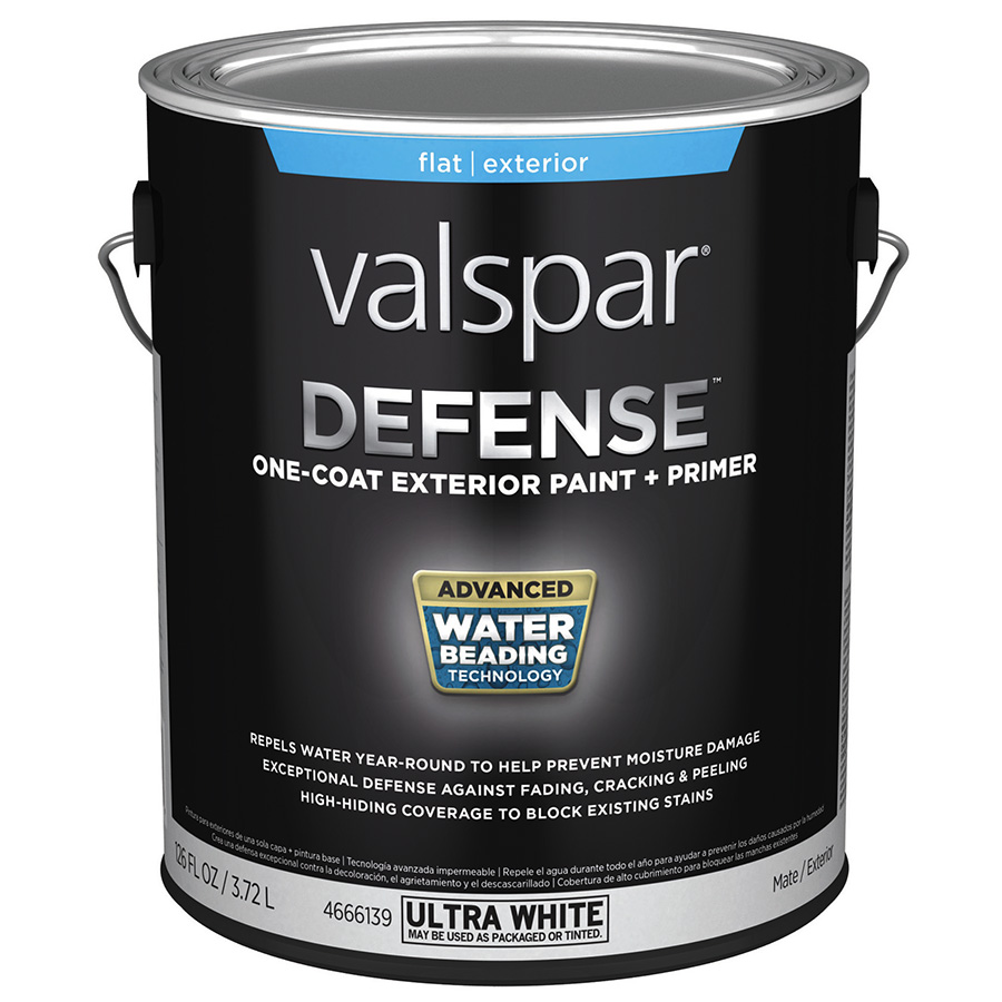 Valspar Defense Flat Base 1 Exterior Paint/Primer Gallon