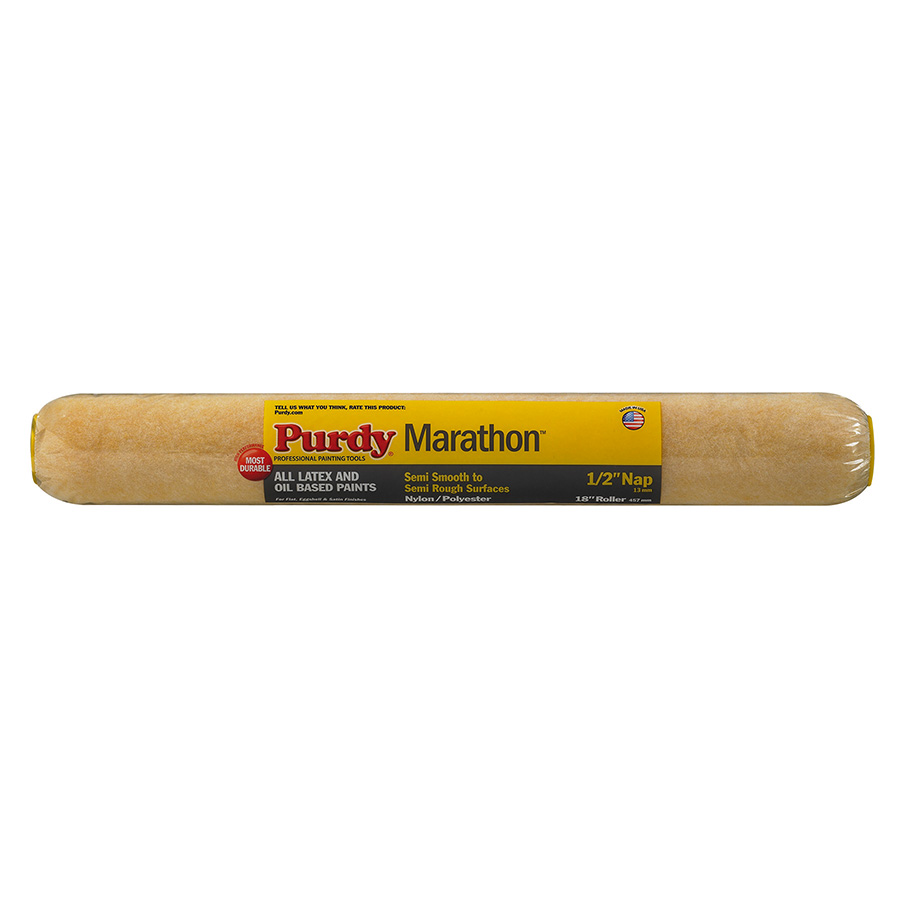 Purdy Marathon Roller Cover 1/2" Nap x 18" - 821352 | Lowe's Pro Supply